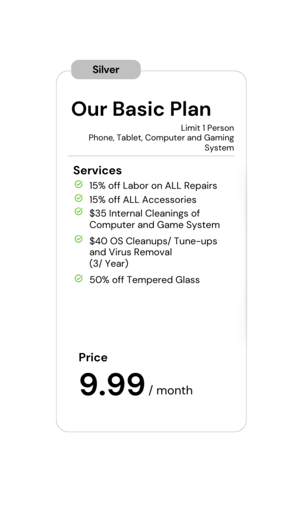 Service Plans - Tech Guru